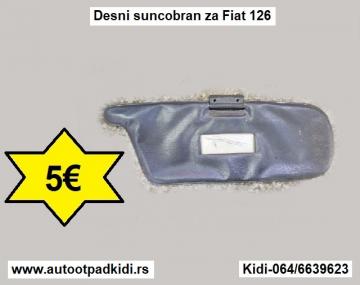 DESNI SUNCOBRAN ZA FIAT 126
 FIAT 126 (PEGLICA) OLDTAJMER