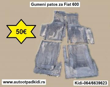 GUMENI PATOS ZA FIAT 600
 FIAT 600 (FICA) OLDTAJMER