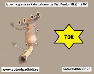 IZDUVNA GRANA SA KATALIZATOROM ZA FIAT PUNTO (MK2) 1.2 8V
 FIAT PUNTO MK2
