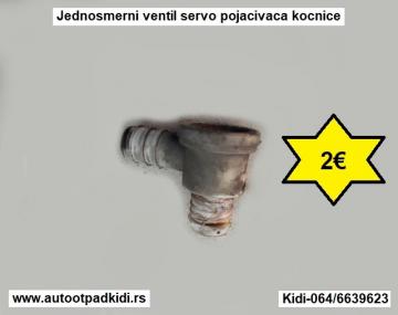 JEDNOSMERNI VENTIL SERVO POJACIVACA KOCNICE
 FIAT PUNTO MK2