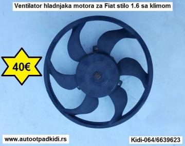 VENTILATOR HLADNJAKA MOTORA ZA FIAT STILO 1.6 SA KLIMOM
 FIAT STILO