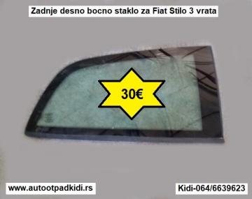 ZADNJE DESNO BOCNO STAKLO ZA FIAT STILO 3 VRATA
 FIAT STILO