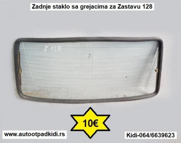 ZADNJE STAKLO SA GREJACIMA ZA ZASTAVU 128
 ZASTAVA 128