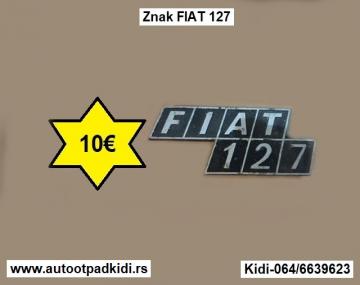 ZNAK FIAT 127
 FIAT 126 (PEGLICA) OLDTAJMER