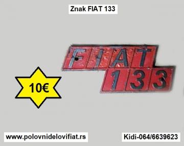 ZNAK FIAT 133
 FIAT 133 (OLDTAJMER)