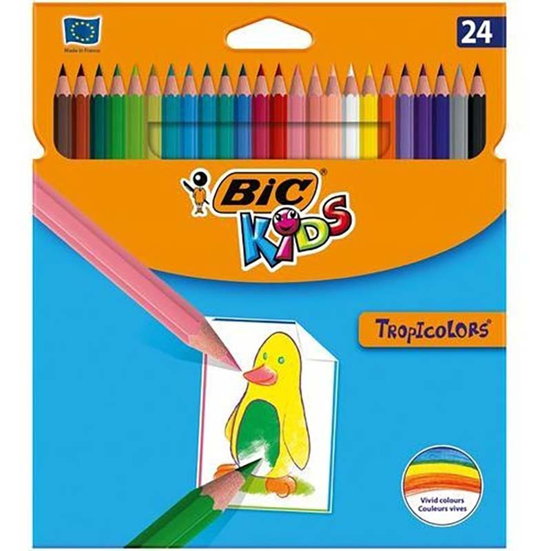 Bic TROPICOLORS drvene bojice 1-24
