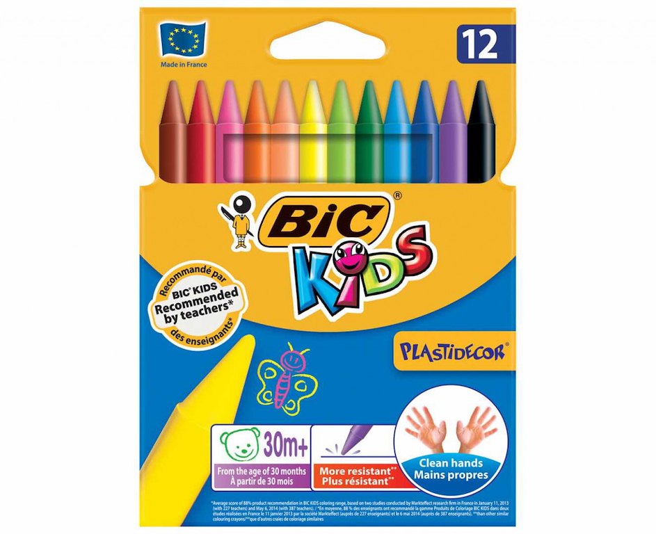 BIC voštane bojice Plastidecor