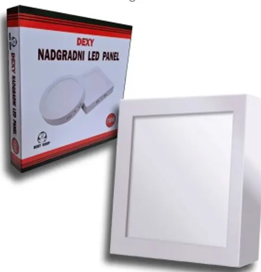 Dexy Shop Nadgradni led panel kockasti, 18W, 3000K