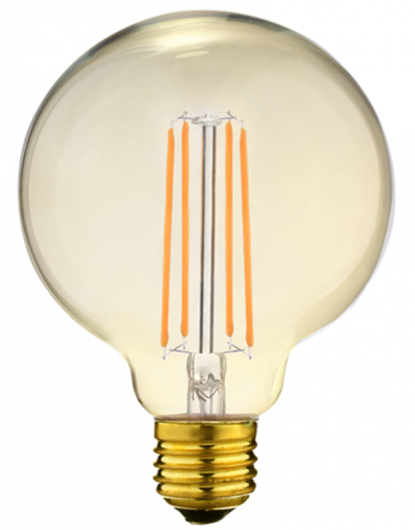 LED SIJALICA FILAMENT AMBER G95 E27 6W SPECTRA 2700K