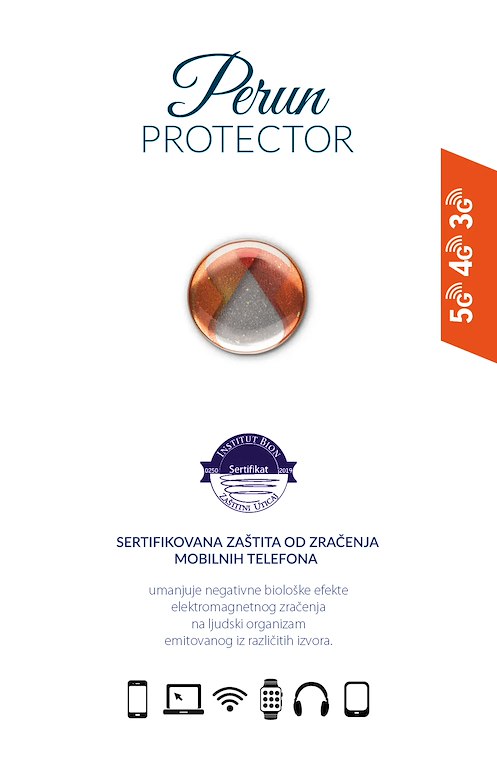 Perun PROTECT Zaštita od zračenja mobilnih telefona Protector, Narandžasta