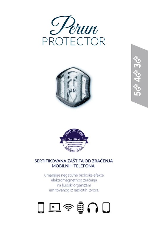 Perun PROTECT Zaštita od zračenja mobilnih telefona Protector, Siva