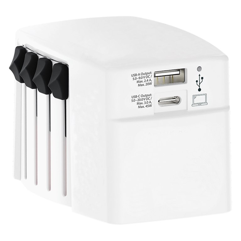 subdirectory_arrow_left WORLD USB CHARGER AC 45PD Putni multiadapter