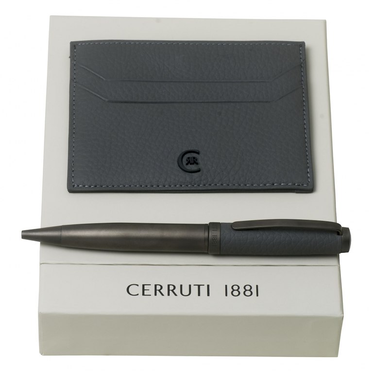 subdirectory_arrow_left HAMILTON GREY SET Penkalo i card holder - CERRUTI penkalo i card holder