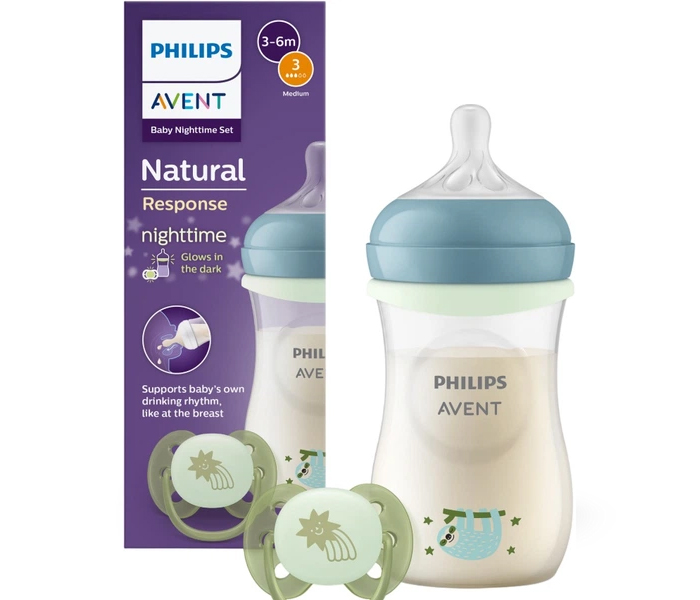 Avent sez natural response nighttime set – flašica sa varalicom
