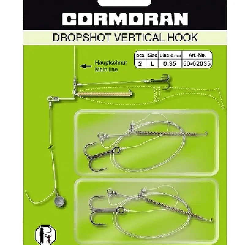 CORMORAN DROP SHOT VERTICAL HOOK (50-02035)