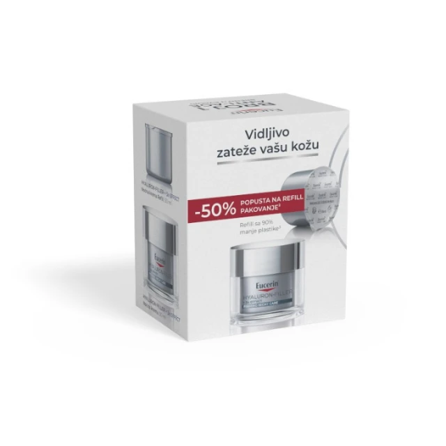 EUCERIN HYALURON FILLER REFILL PAKET NOĆNA KREMA 50 + 50ML