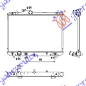 HLADNJAK MOTORA 1.3/1.5i 16V (AUTO) (+/-AC) (375×550) (KOYO) SUZUKI SWIFT H/B 2006-2011 (MZ/EZ) (OEM: 1770062J10, 1770063J10)