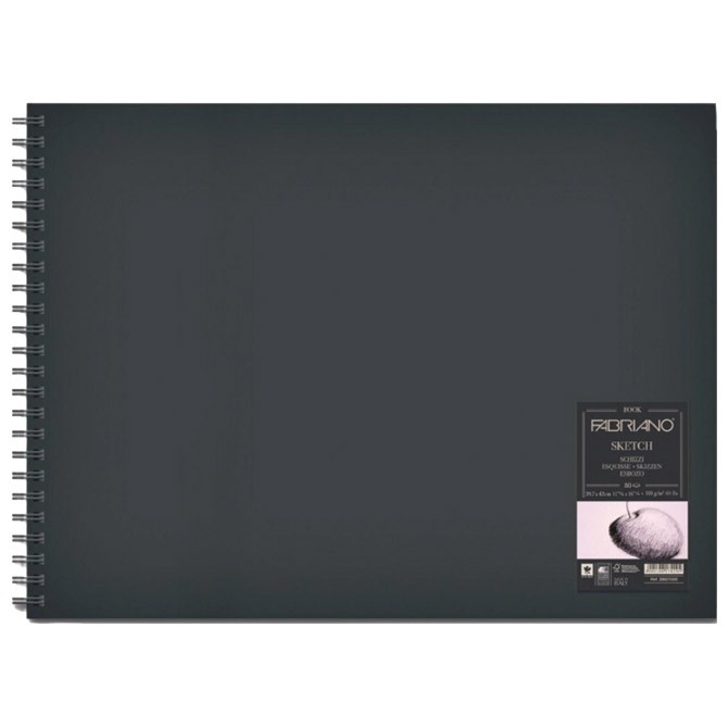 Blok sketch book spirala 42x29,7cm 80L 110g Fabriano 28029660