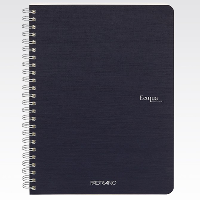 Sveska spirala A5 linije 70L 90g EcoQua Fabriano 19148204 tamno plava (dark blue)