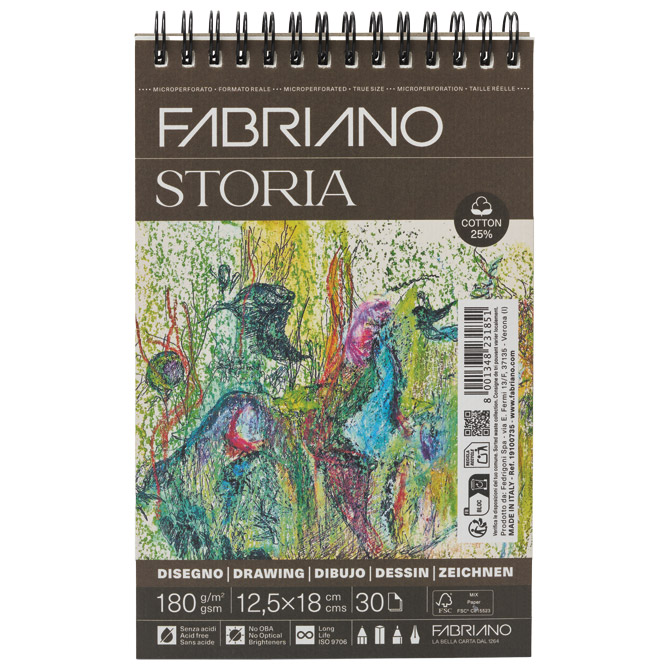 Blok Storia spirala 12,5x18cm 30L 180g Fabriano 19100735