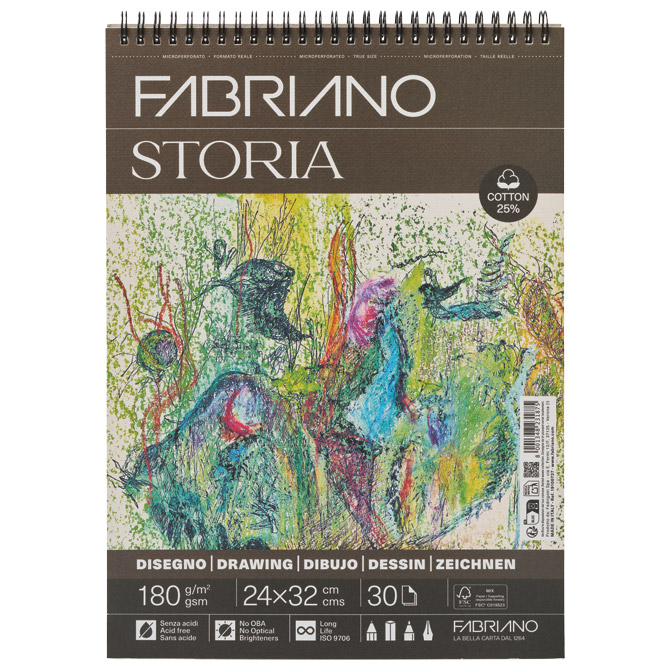 Blok Storia spirala 24x32cm 30L 180g Fabriano 19100737
