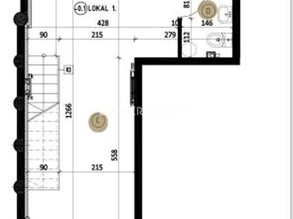 Lokal, novogradnja, Vračar ID#7114