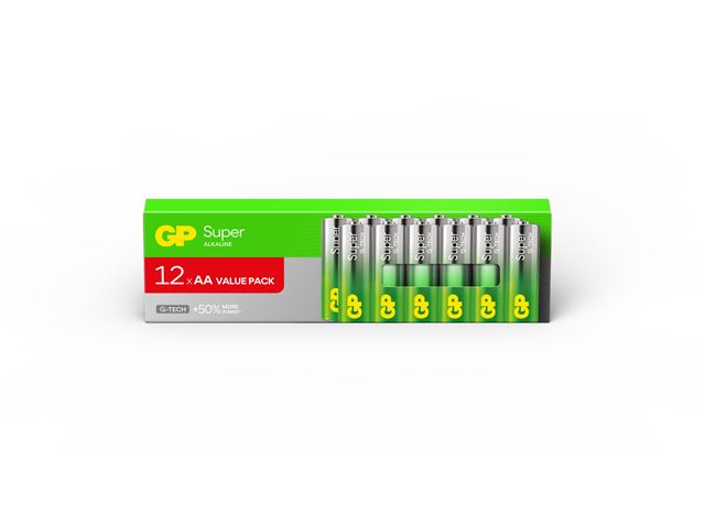 GP baterije LR6-PAB12 AA Super Alkaline
