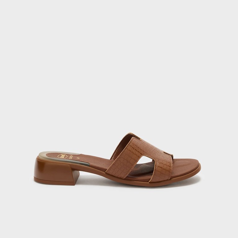 Scholl ženske papuče Pantelleria croco-dk brown