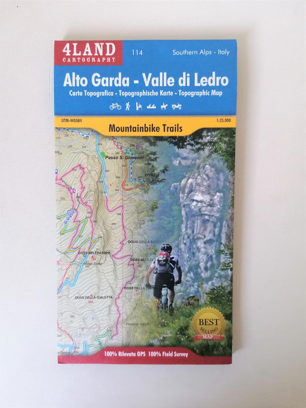 Karta MTB Alto Garda-Valle di Ledro (jezero Garda)
