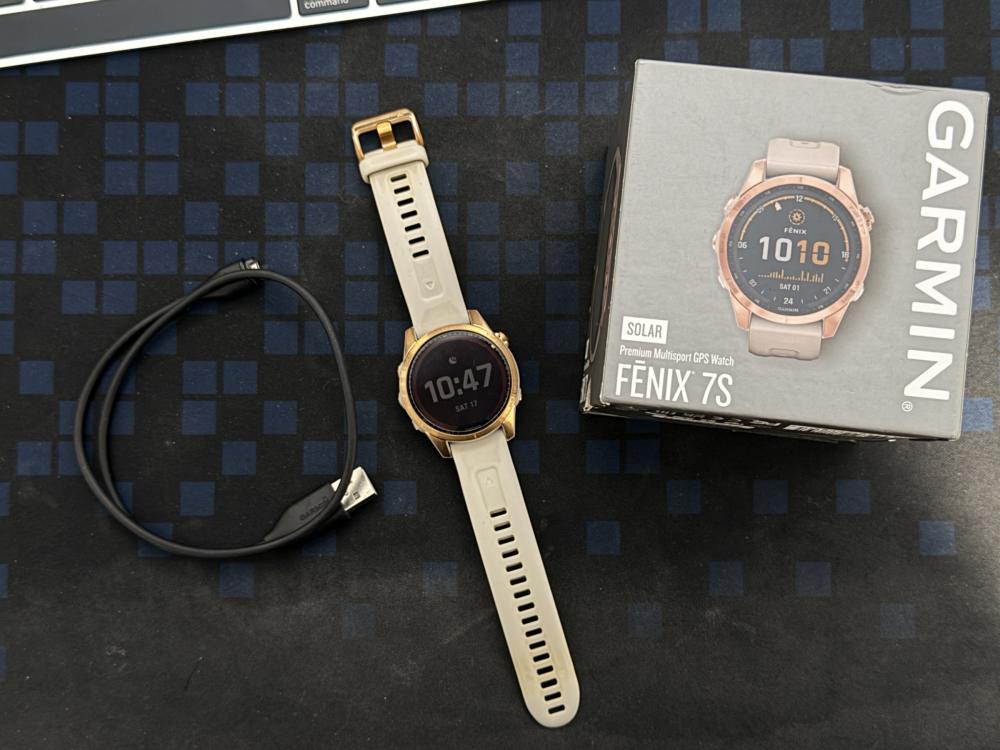 Garmin Fenix 7s Solar Rosegold