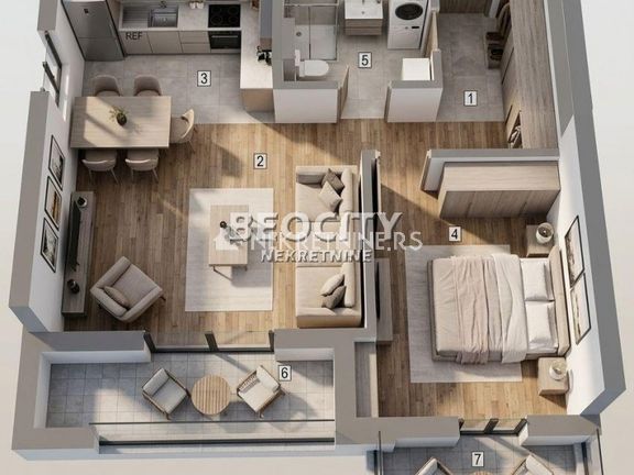 Surčin, Radiofar, Autoput za Zagreb, 1.5, 53m2, 98050EUR
