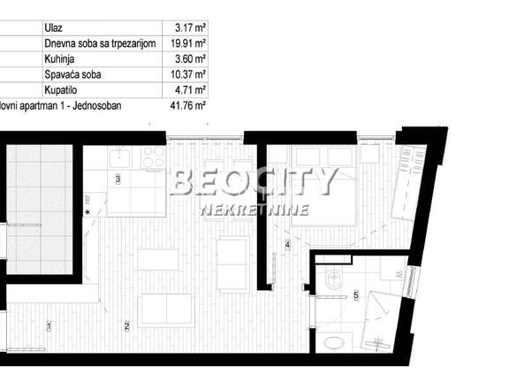 Surčin, Radiofar, Autoput za Zagreb, 1.0, 42m2, 77700EUR
