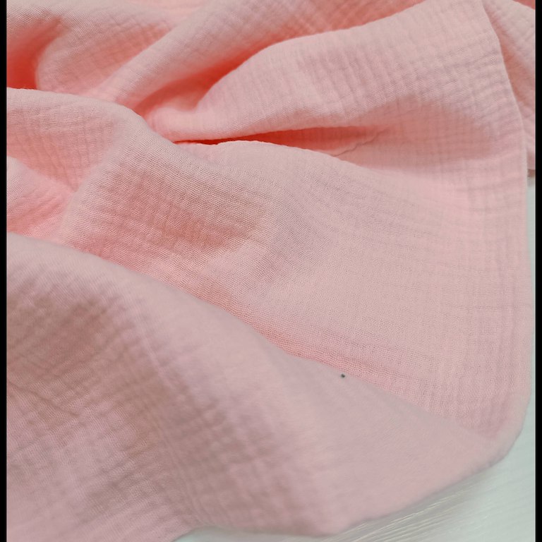 Dupla gaza premijum soft jako svetlo baby roze 140cm