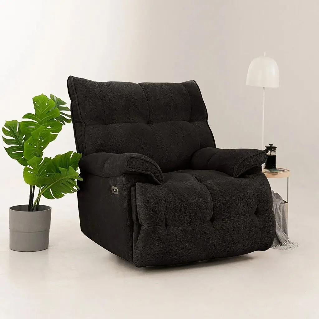 Atelier del Sofa Električna fotelja Soft Electric, 100 x 105 x 80 cm, Crna