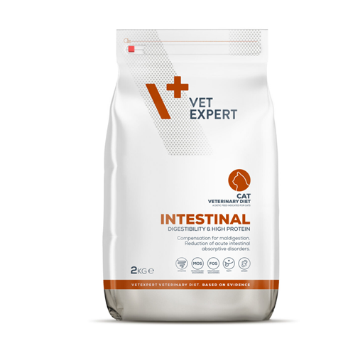 VetExpert Intestinal Dry Cat 2kg – veterinarska dijeta za podršku varenju mačaka