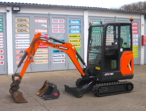 Doosan DX 19 3x Löffel (Baugleich BOBCAT E19) mini bager