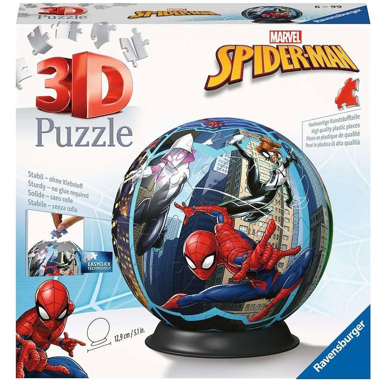 Ravensburger 3D puzzle (slagalice) - 73pcs Spiderman RA11563