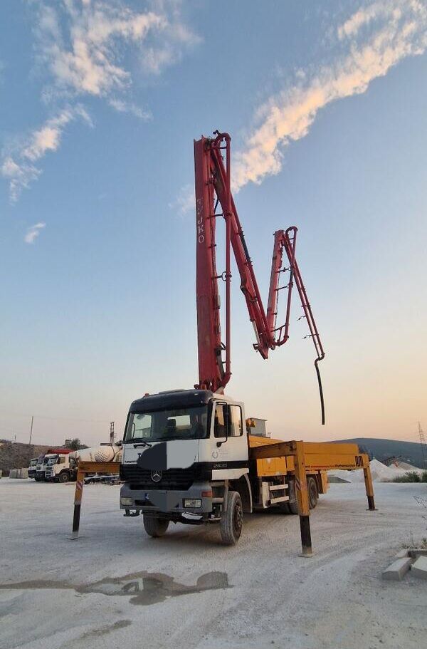 Putzmeister 36 na šasiji Mercedes-Benz Actros 2631 6x4 Putzmeister 36.16H, 2001year, pumpa za beton