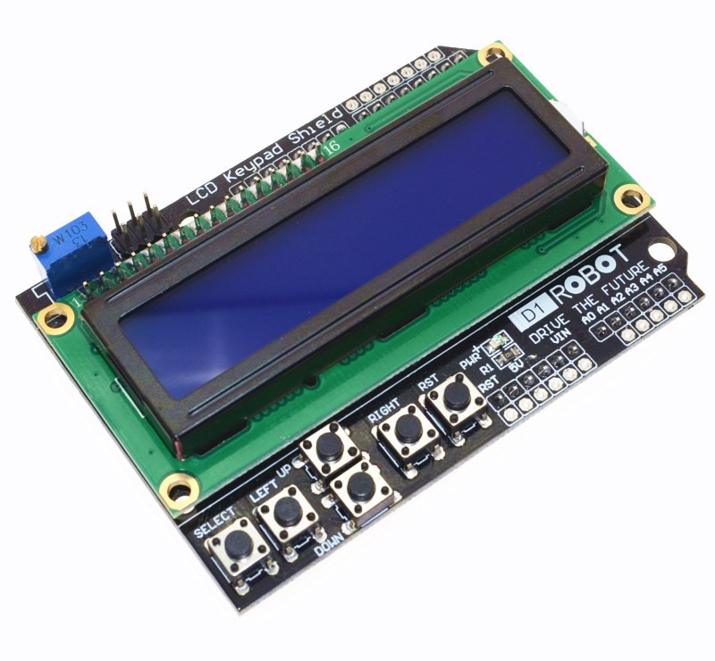 Arduino LCD Keypad Shield 16x2 - Plavi Displej sa Tasterima