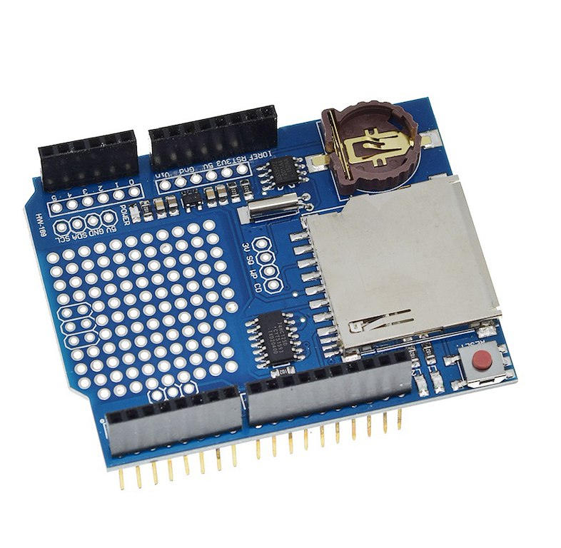 Data Logger Shield za Arduino UNO - SD Card Module i RTC DS1307 (HW-169)