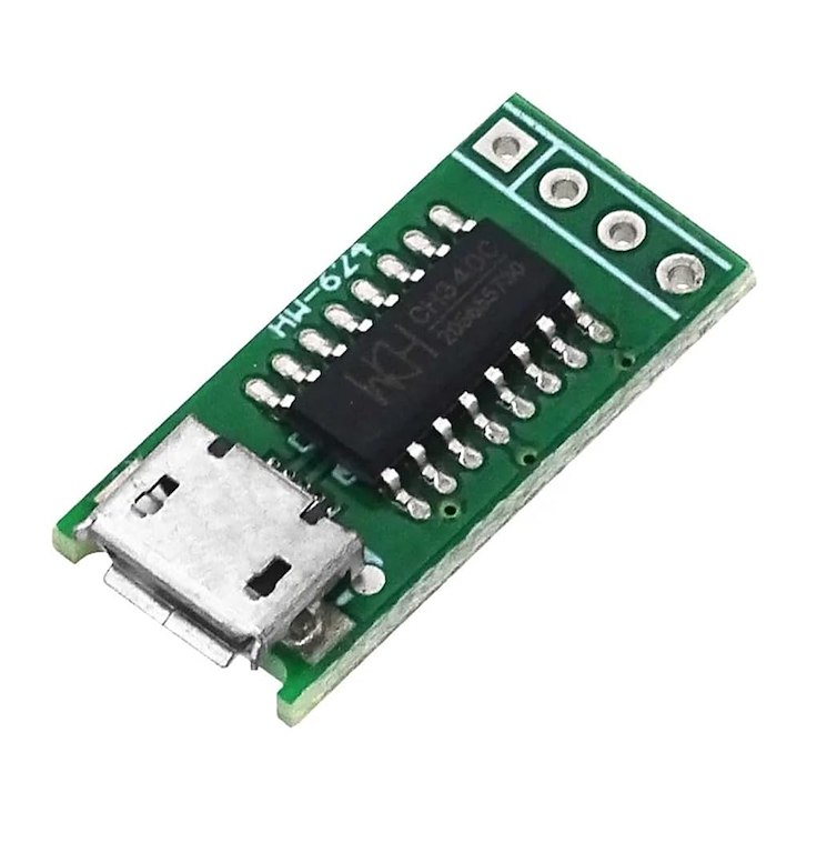 CH340C USB na TTL Serijski Konverter (Micro-USB UART Modul)