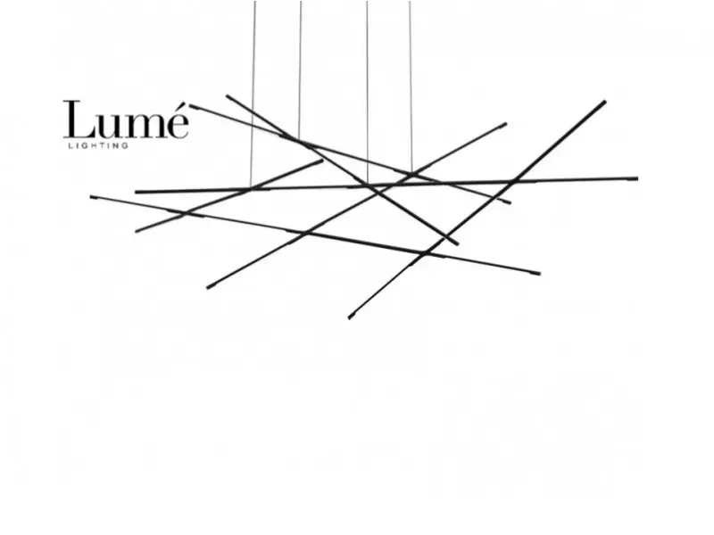 ARIA LED Luster 11 DIM 44W 3000K crni