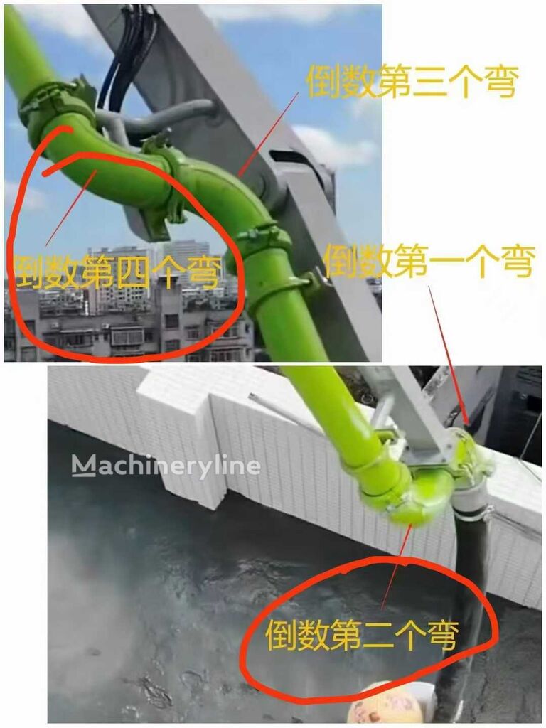 Dual-layer twin wall elbows for Zoomlion Sany Putzmeister Cifa Schwing Concrete pump pipes elbows Putzmeister Stege klipnih ventila ST52 za Sany sany, zoomlion, xcmg , cifa pumpe za beton