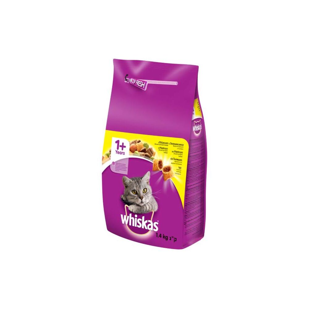 Whiskas Suva hrana za mačke piletina 1,4 kg