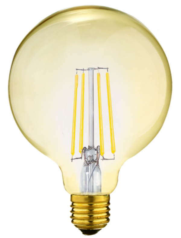 LED SIJALICA FILAMENT AMBER G80 E27 6W SPECTRA 2700K