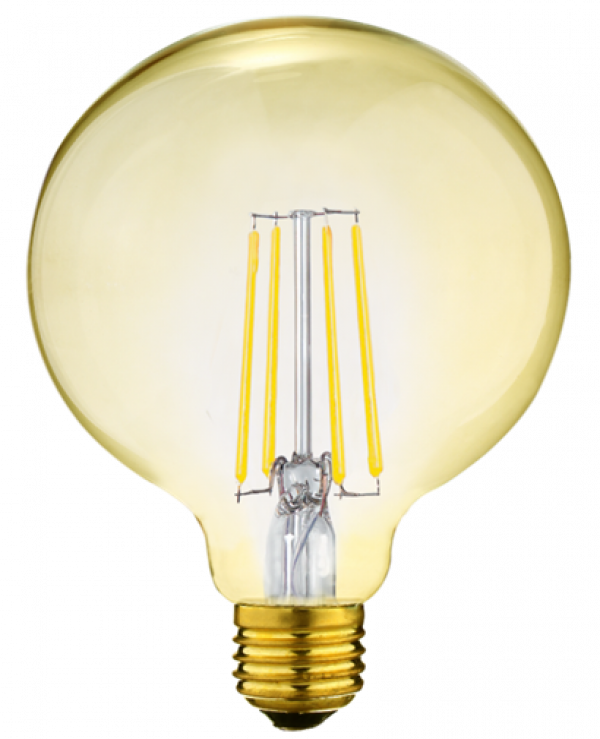LED SIJALICA FILAMENT AMBER G125 E27 6W SPECTRA 2700K