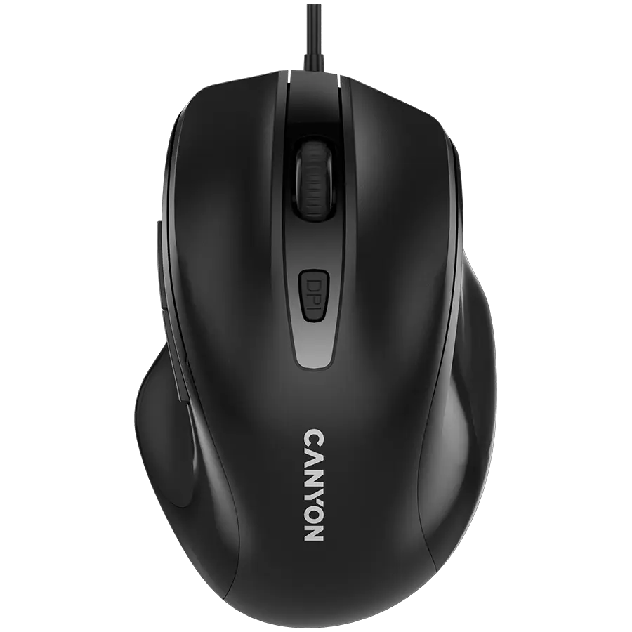 Canyon Mouse M-6 žični, crni