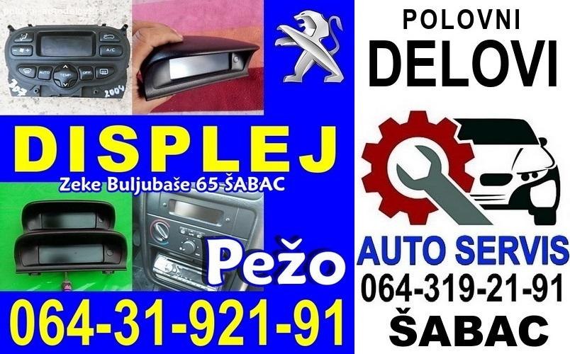 DISPLEJ PEŽO 308 207 307 807 206 PARTNER 306 PEUGEOT
