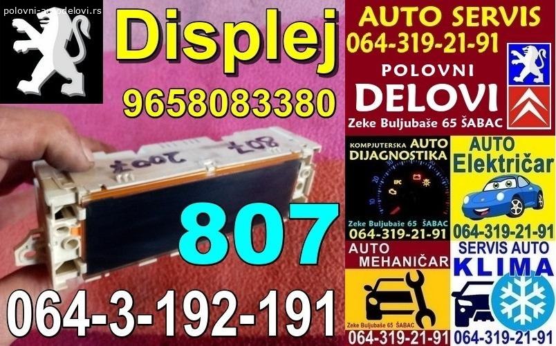 DISPLEJ PEŽO 807 PEUGEOT