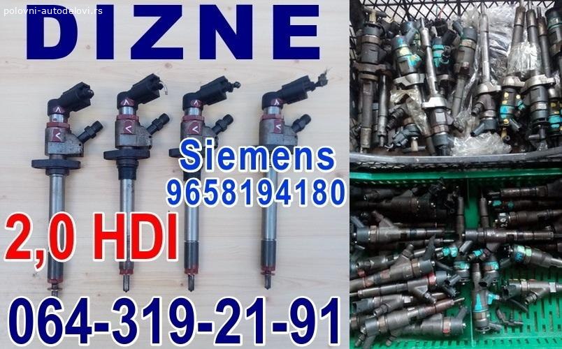 DIZNE 2,0 HDI 100KW PEŽO CITROEN PEUGEOT SIEMENS 9658194180